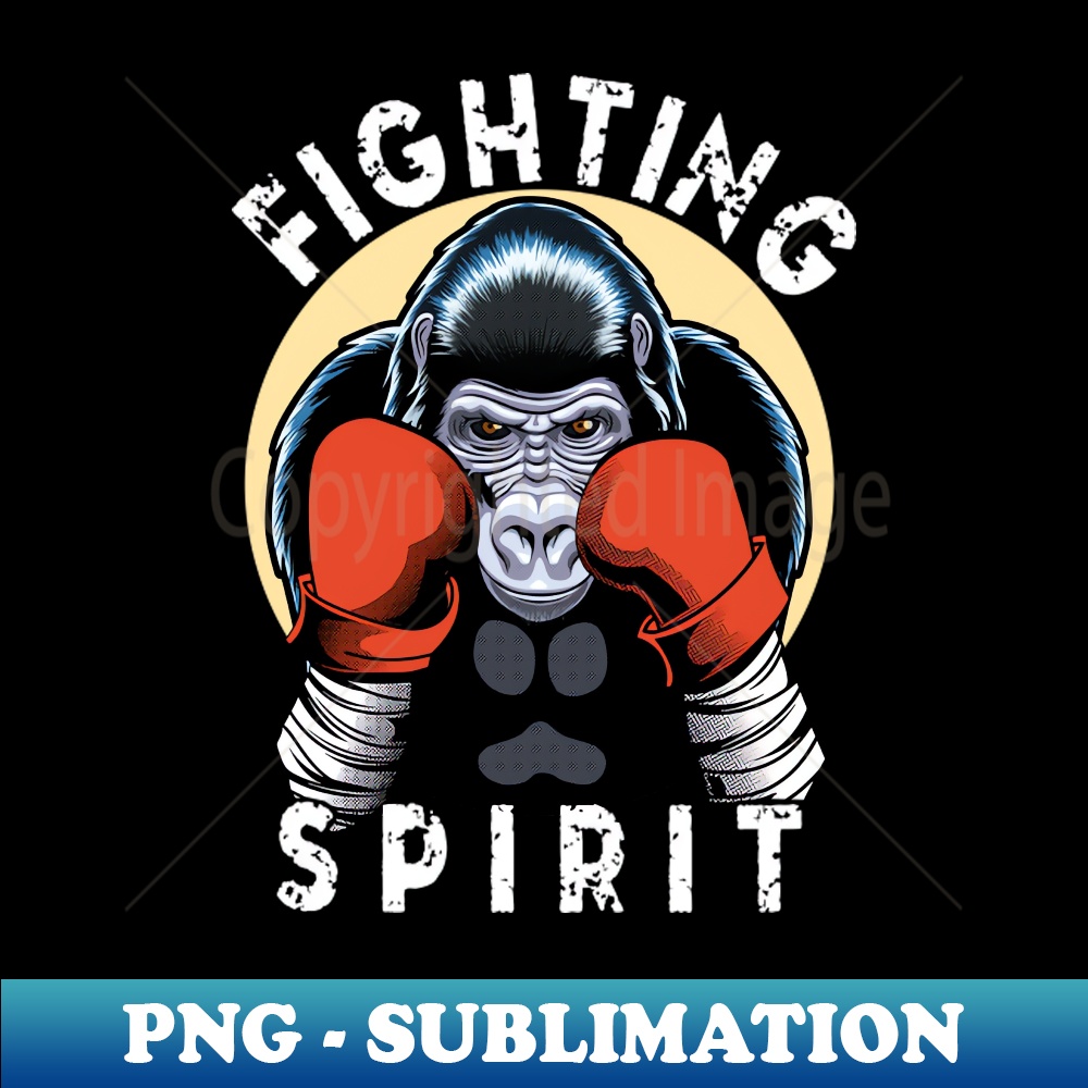 Gorilla Fighting Spirit - Boxing - Premium Sublimation Digit | Inspire ...