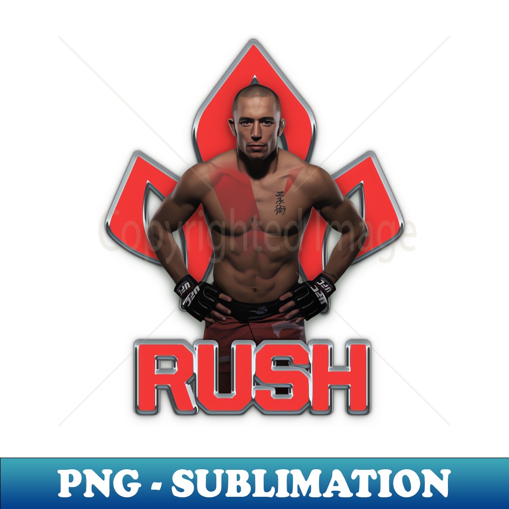 George St-Pierre Rush - High-Resolution PNG Sublimation File | Inspire ...