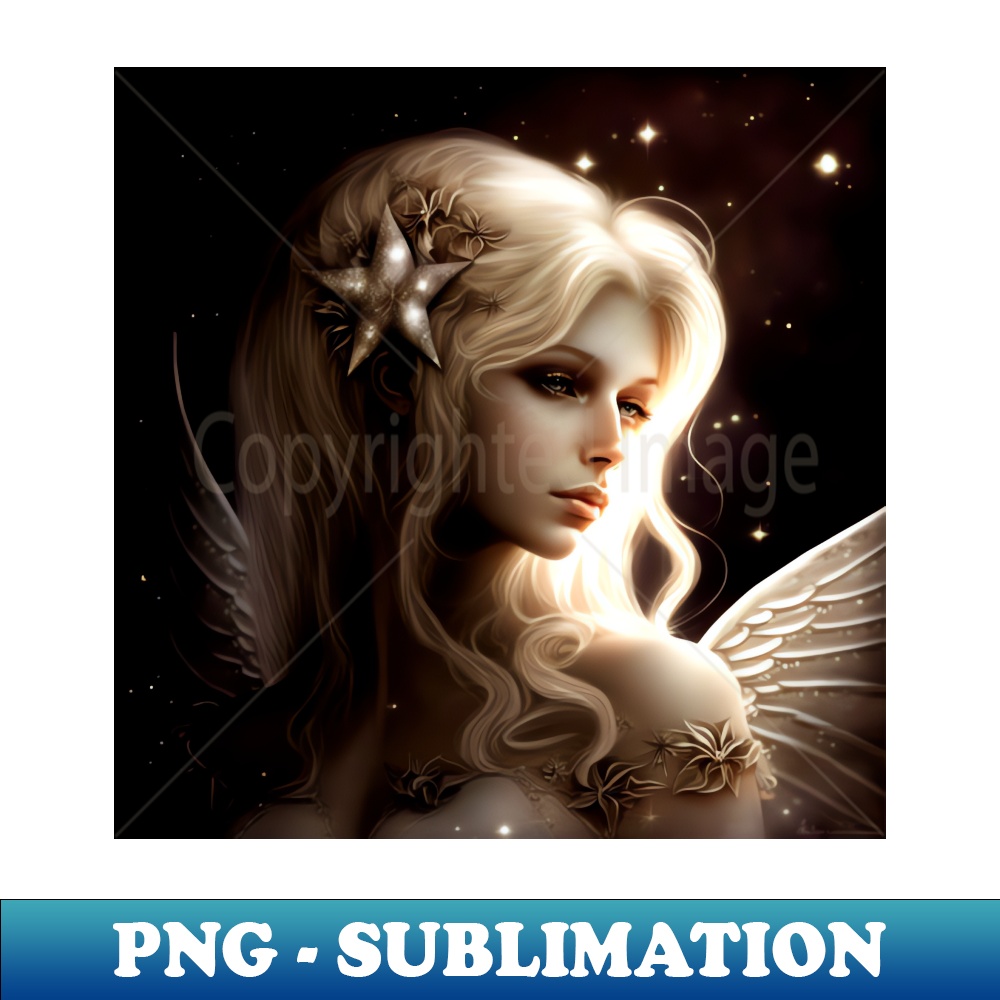 Gold Star Fairy 2 - PNG Transparent Sublimation Design - Ins - Inspire ...