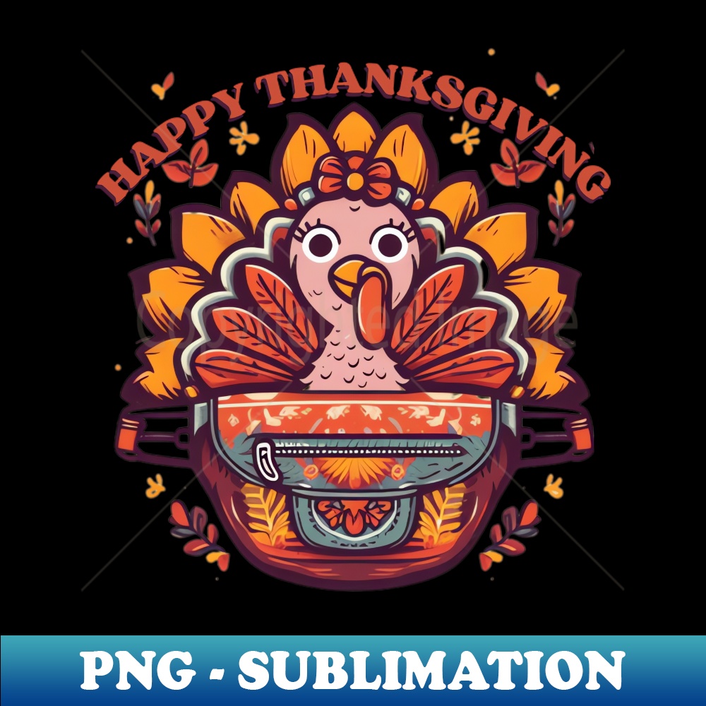 happy thanksgiving - funny turkey - PNG Transparent Sublimat - Inspire ...
