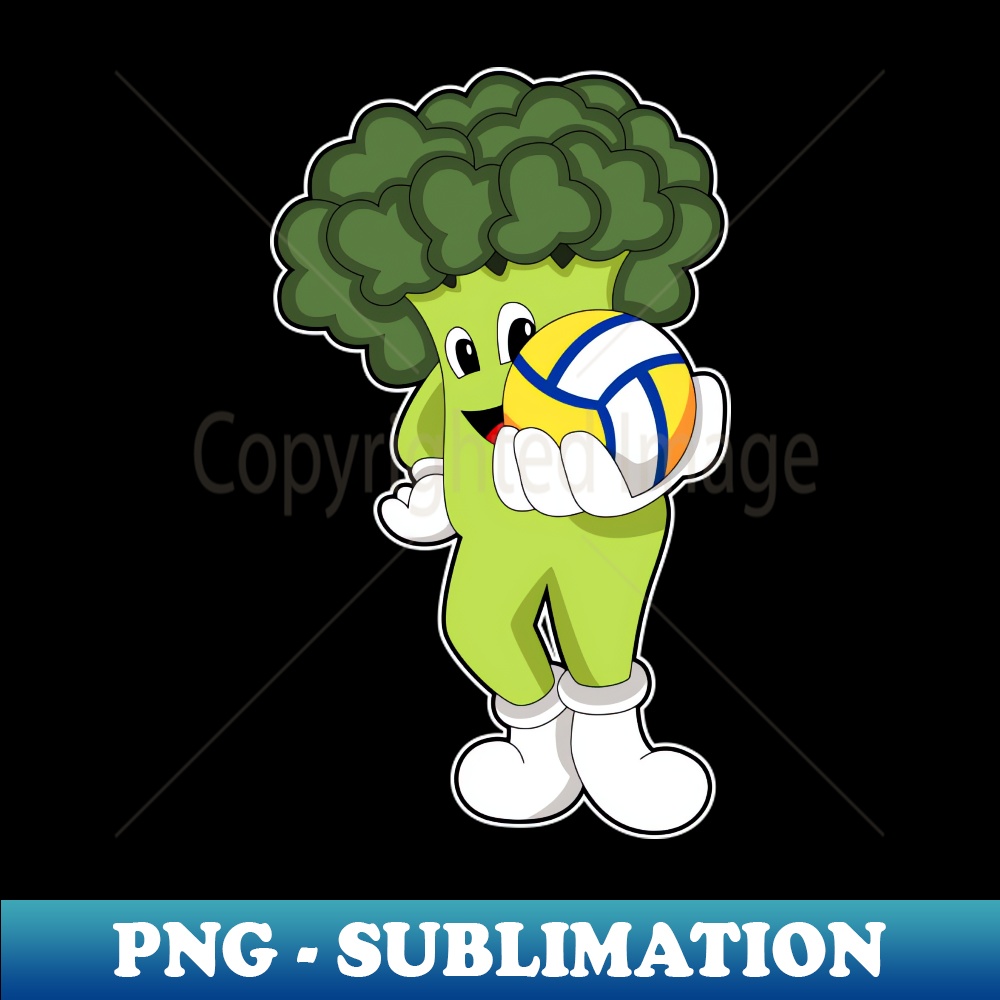 Broccoli at Volleyball Sports - High-Resolution PNG Sublimat | Inspire ...