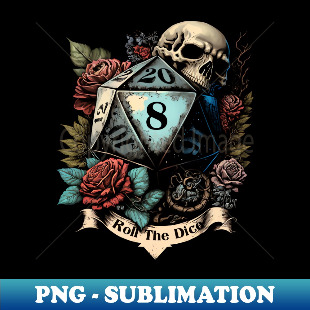 D20 - Roll The Dice - Exclusive PNG Sublimation Download - D | Inspire ...