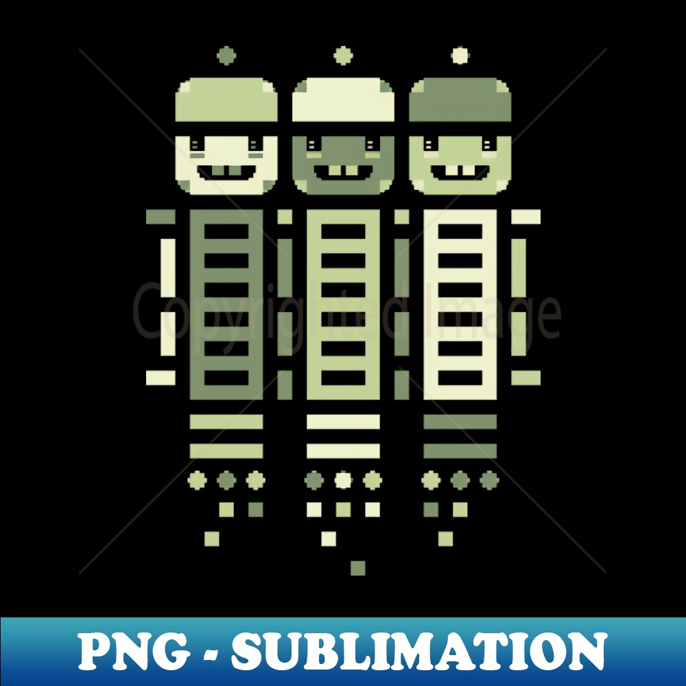 Acorn Rocket Bots Green - Exclusive PNG Sublimation Download | Inspire ...
