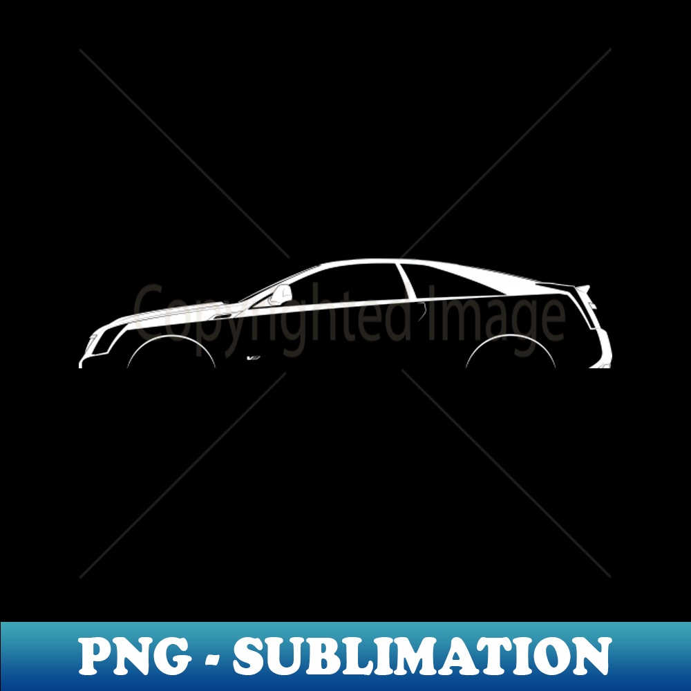 Cadillac CTS-V Coupe 2011 Silhouette - PNG Transparent Subli - Inspire ...