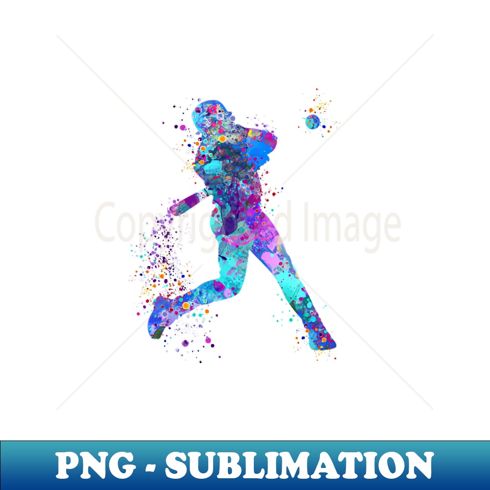 Baseball Boy Batter Watercolor - Instant Sublimation Digital | Inspire ...