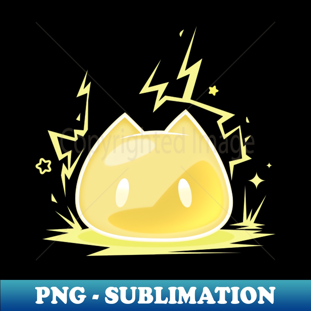 Electric Slime Cat - PNG Transparent Sublimation Design - Sp | Inspire ...