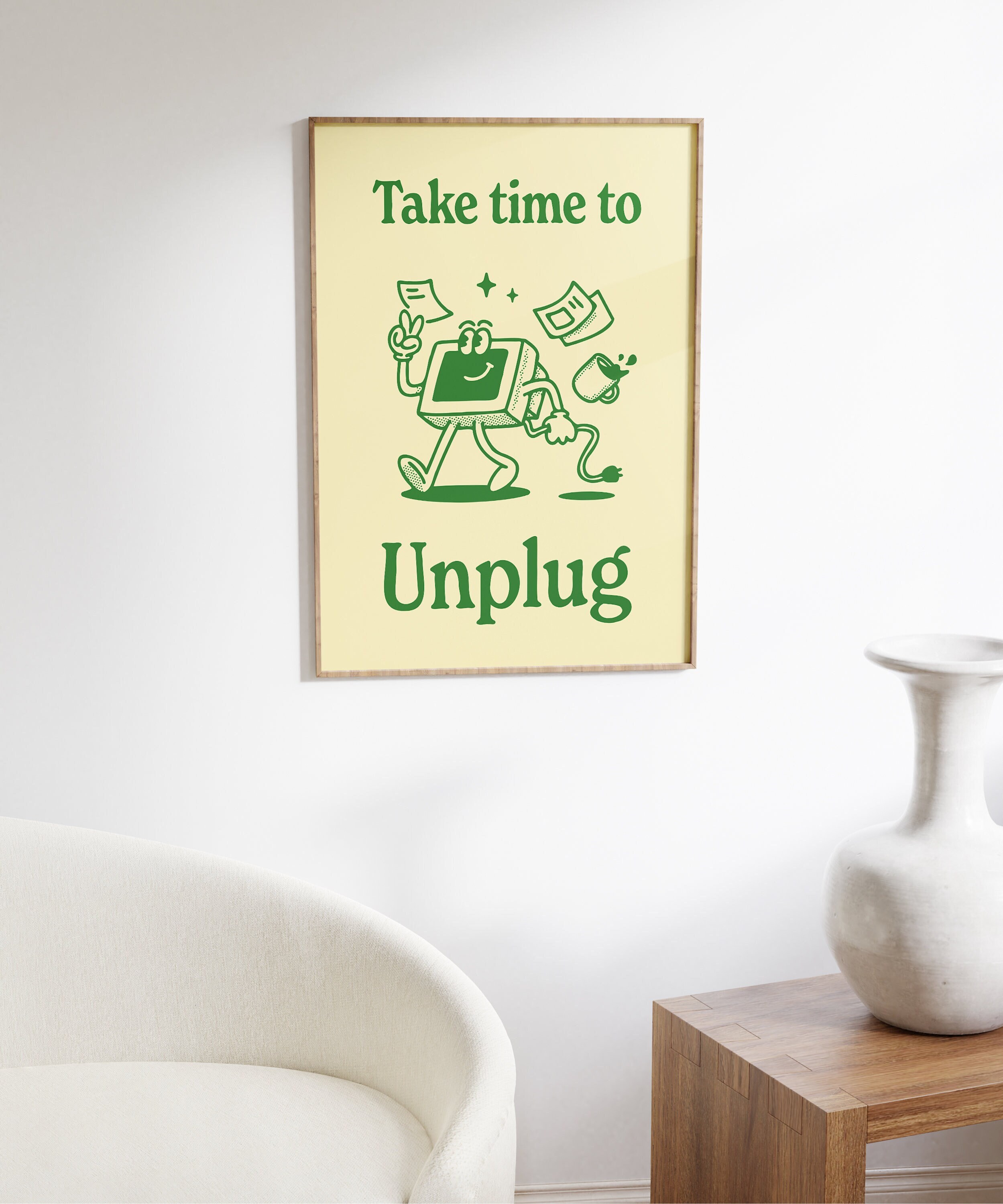 Out Of Office Print, Positive Work Life Balance Poster, Offi - Inspire ...