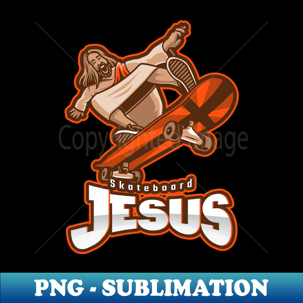 Jesus Skateboarding - Aesthetic Sublimation Digital File - B | Inspire ...
