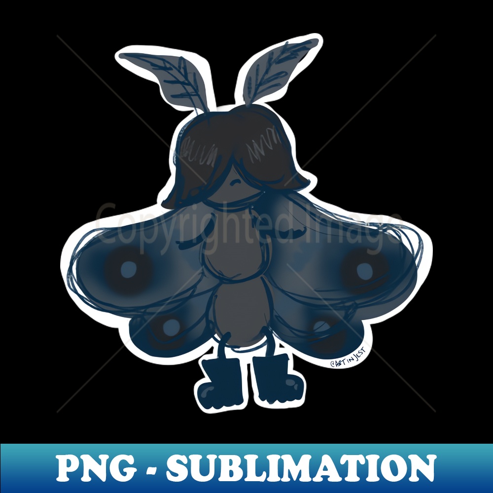 Goth Moth - PNG Transparent Sublimation Design - Perfect for | Inspire ...