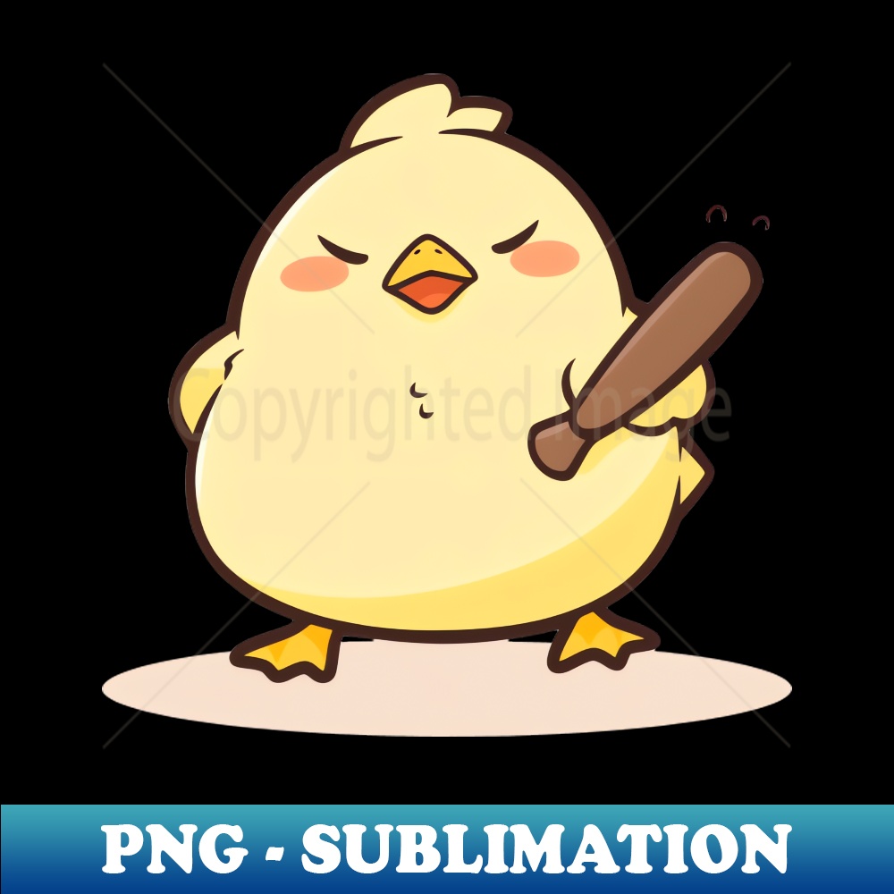 Angry Chicken Holding a baseball bat - Exclusive PNG Sublima | Inspire ...