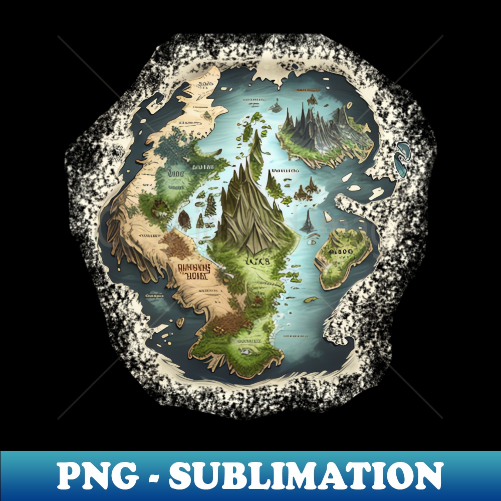 Fantasy Book - Fantasy Map - Artistic Sublimation Digital Fi - Inspire ...