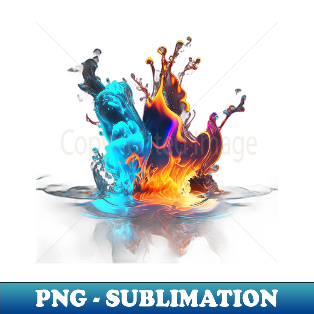 fire and water - Artistic Sublimation Digital File - Stunnin | Inspire ...