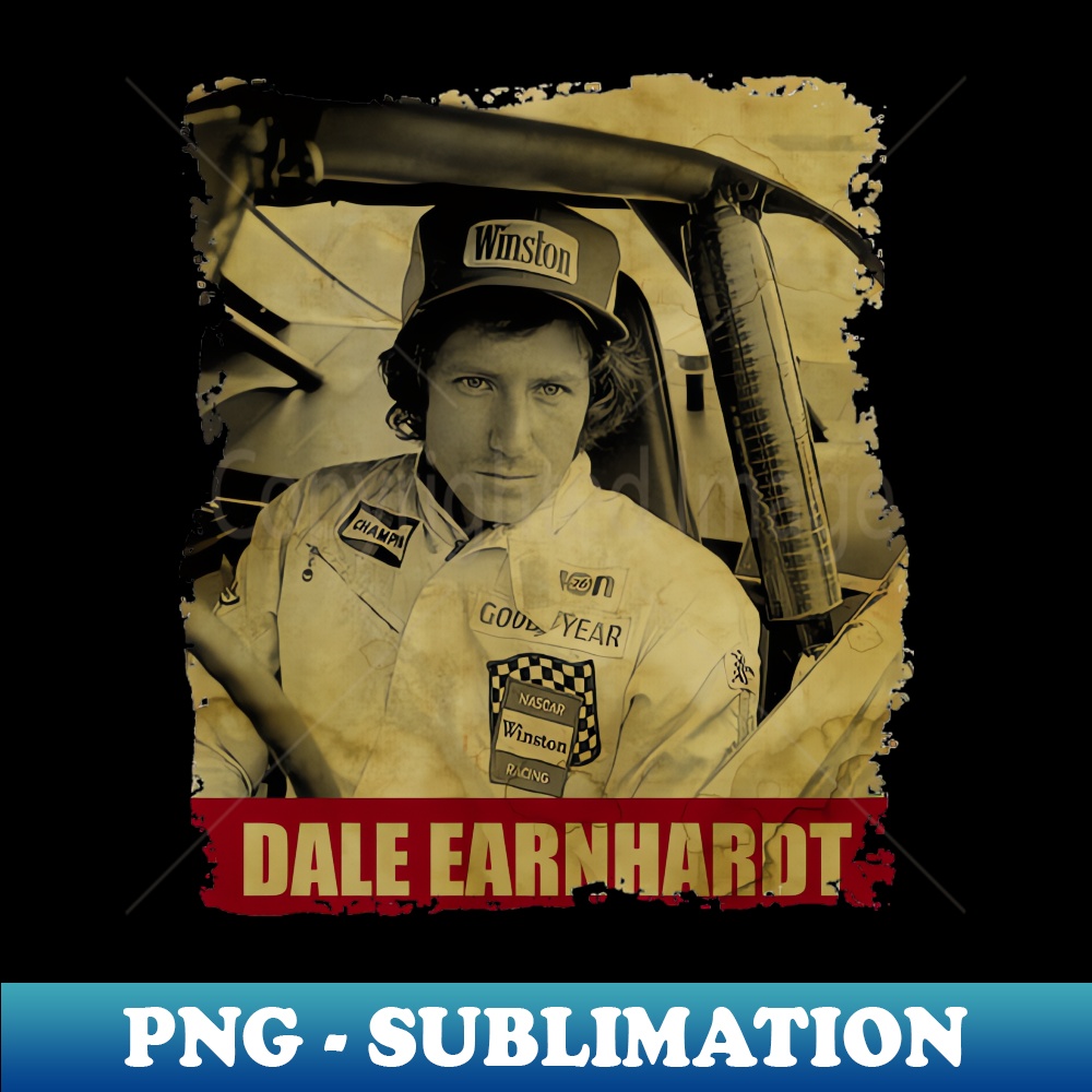 Dale Earnhardt - RETRO STYLE - PNG Transparent Digital Downl | Inspire Uplift