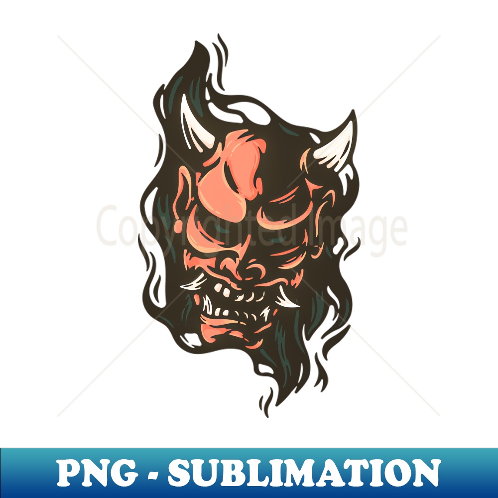 demon with horns and fangs of horror comic retro vintage - I | Inspire ...