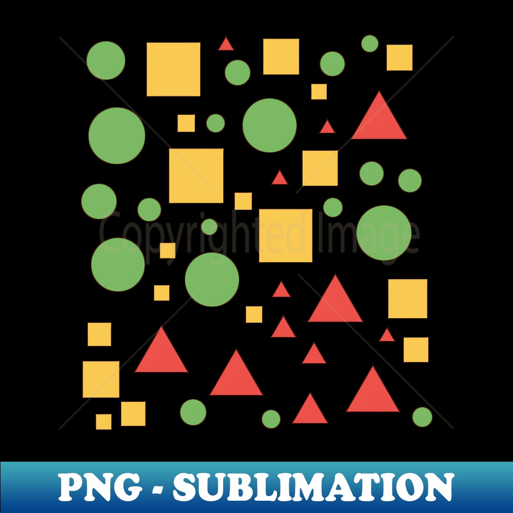 Geometric Harmony Random Arrangement of Squares Triangles an | Inspire ...