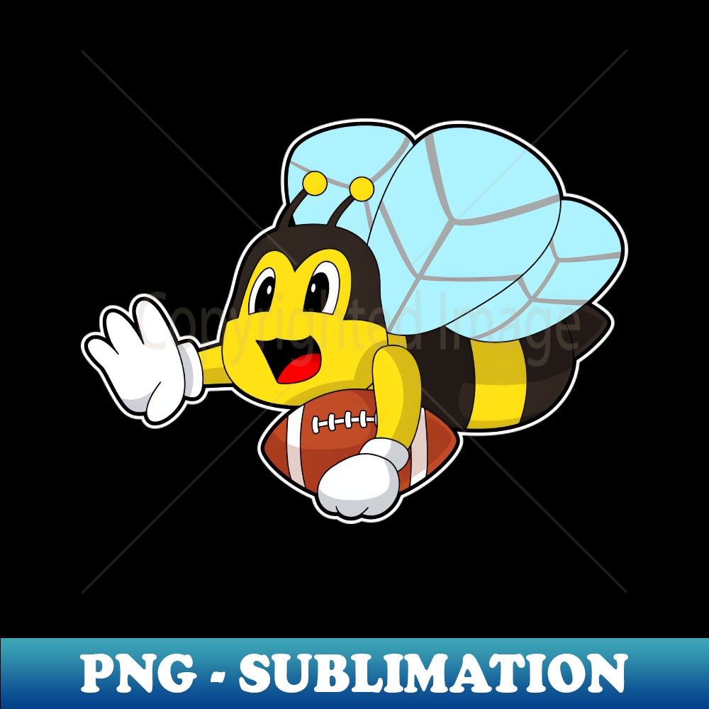 Bee American Football - Special Edition Sublimation PNG File | Inspire ...