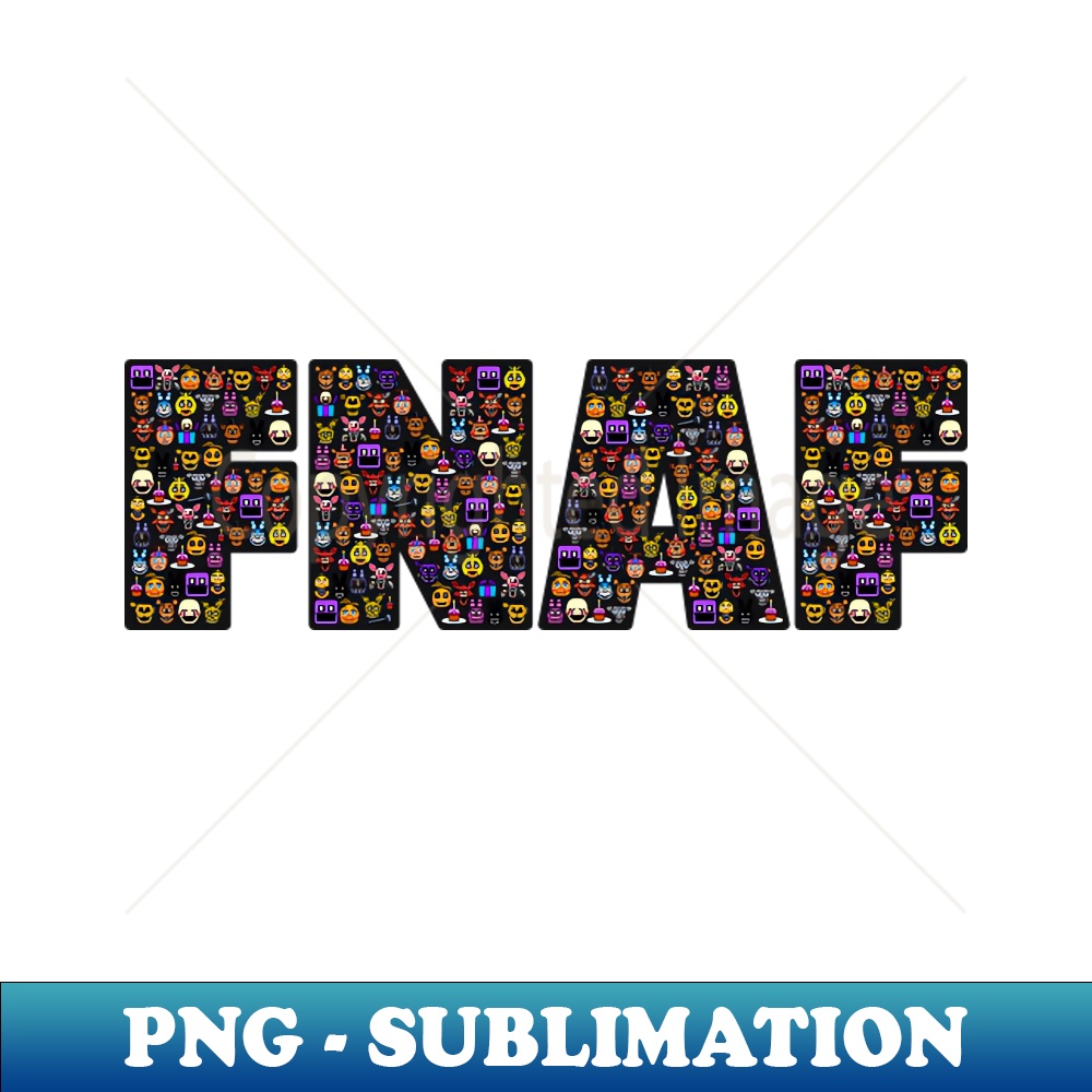 FNAF Typography Pixel Art - Creative Sublimation PNG Downloa - Inspire ...