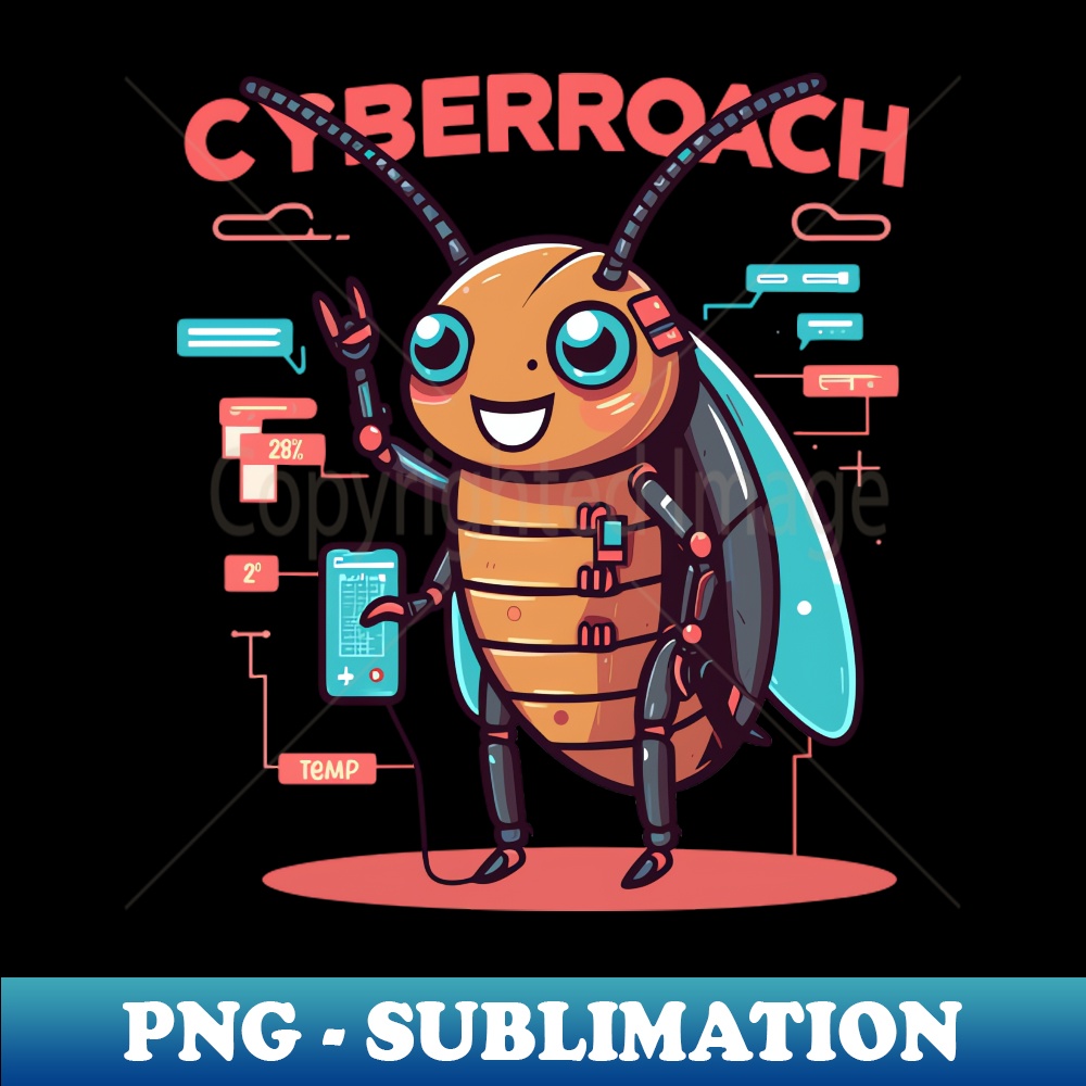 Cyber Cockroach - High-Resolution PNG Sublimation File - Per - Inspire ...