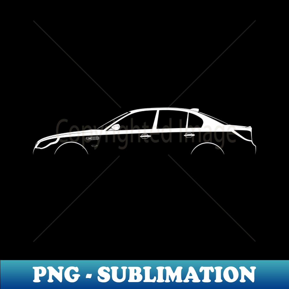 BMW M5 E60 Silhouette - PNG Transparent Sublimation File - P - Inspire ...