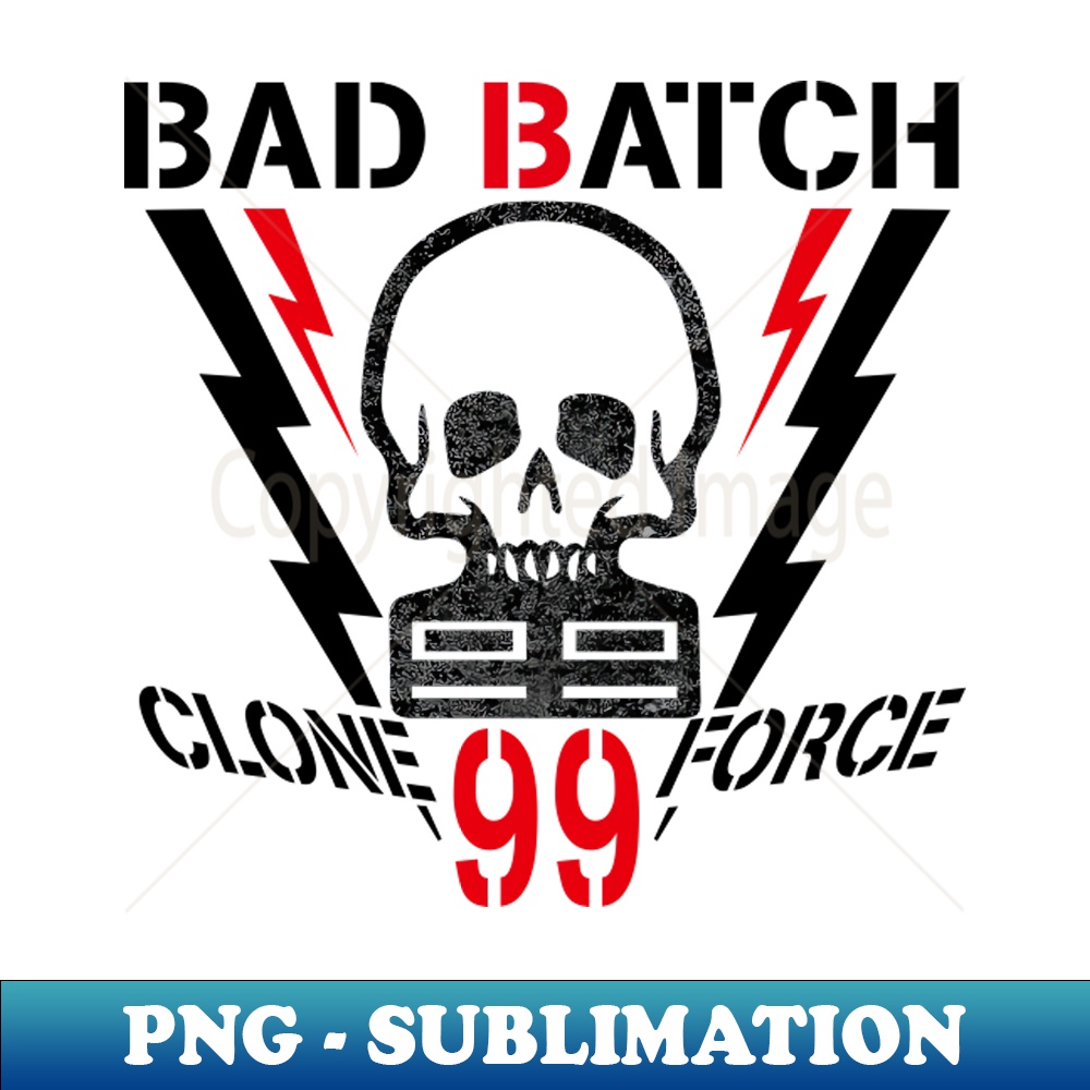 Bad Batch Skull Logo - Signature Sublimation PNG File - Bold - Inspire ...
