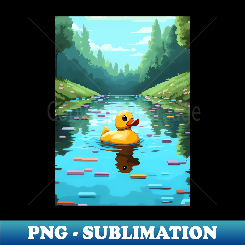 Duck Pixeled Art - PNG Transparent Digital Download File for | Inspire ...