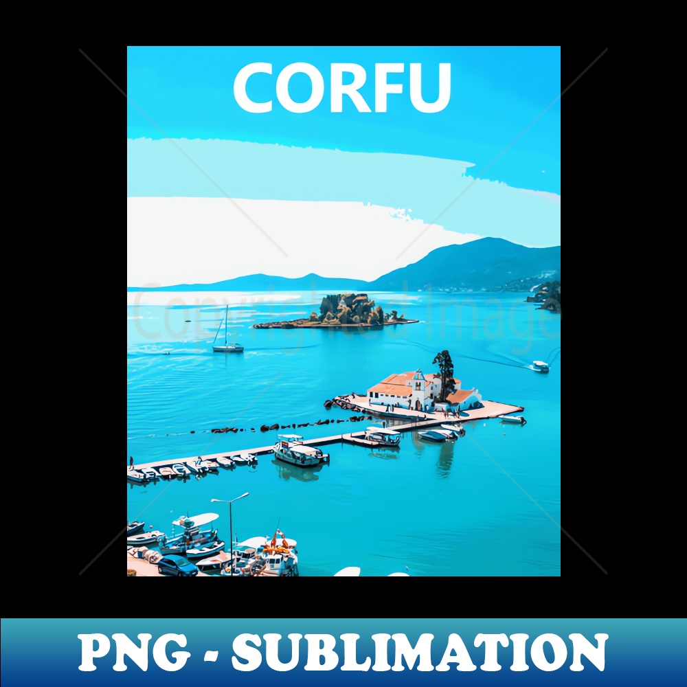 Corfu - Sublimation-Ready PNG File - Perfect for Creative Pr - Inspire ...