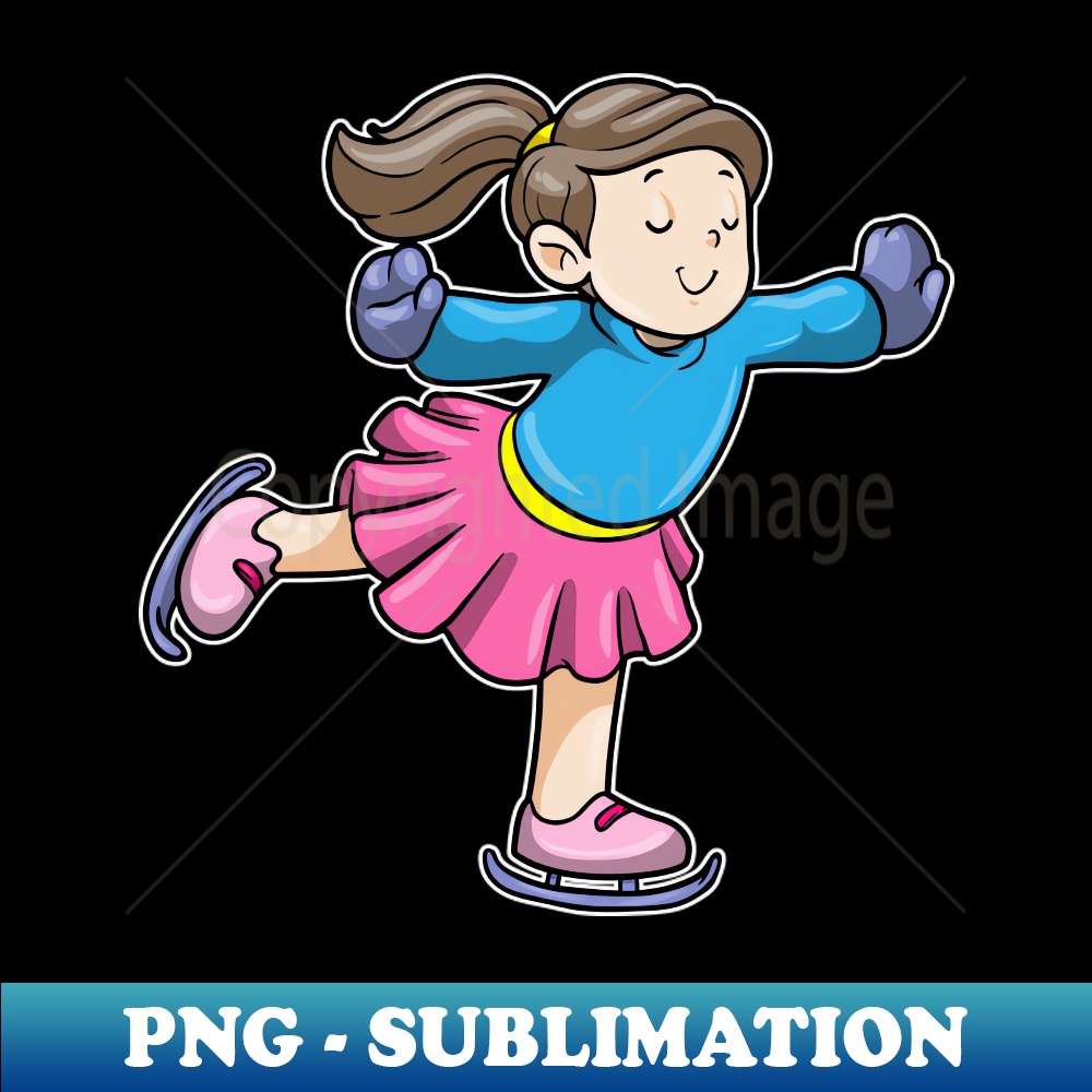 Girl at Ice skating with Gloves - Exclusive Sublimation Digi | Inspire ...
