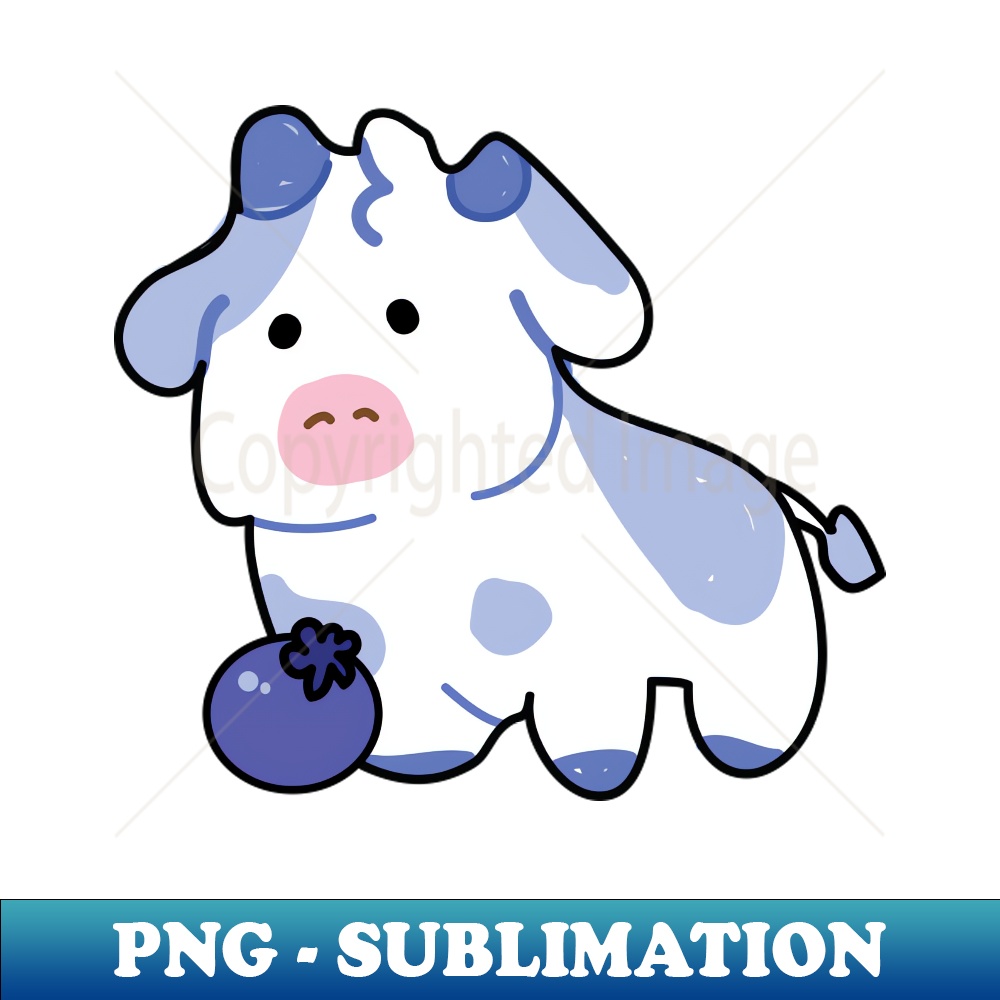 blueberry cow - Vintage Sublimation PNG Download - Instantly | Inspire ...