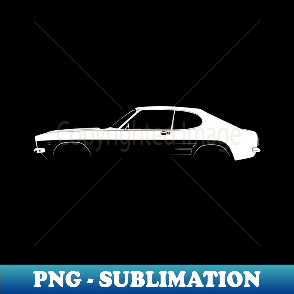 Ford Capri Mk I Silhouette - Exclusive PNG Sublimation Downl - Inspire ...