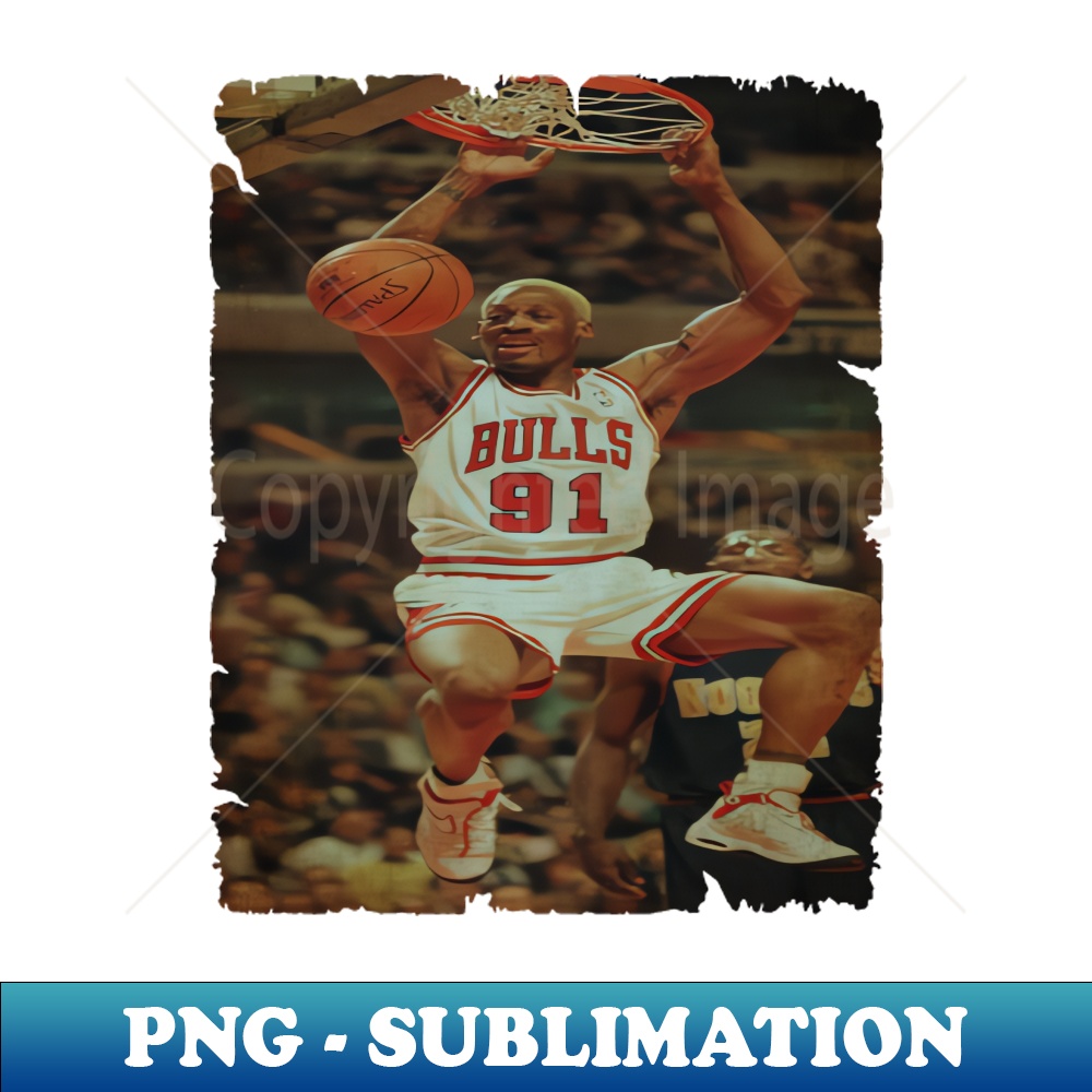 Dennis Rodman - Chicago Bulls Dunk Vintage - Modern Sublimat | Inspire ...