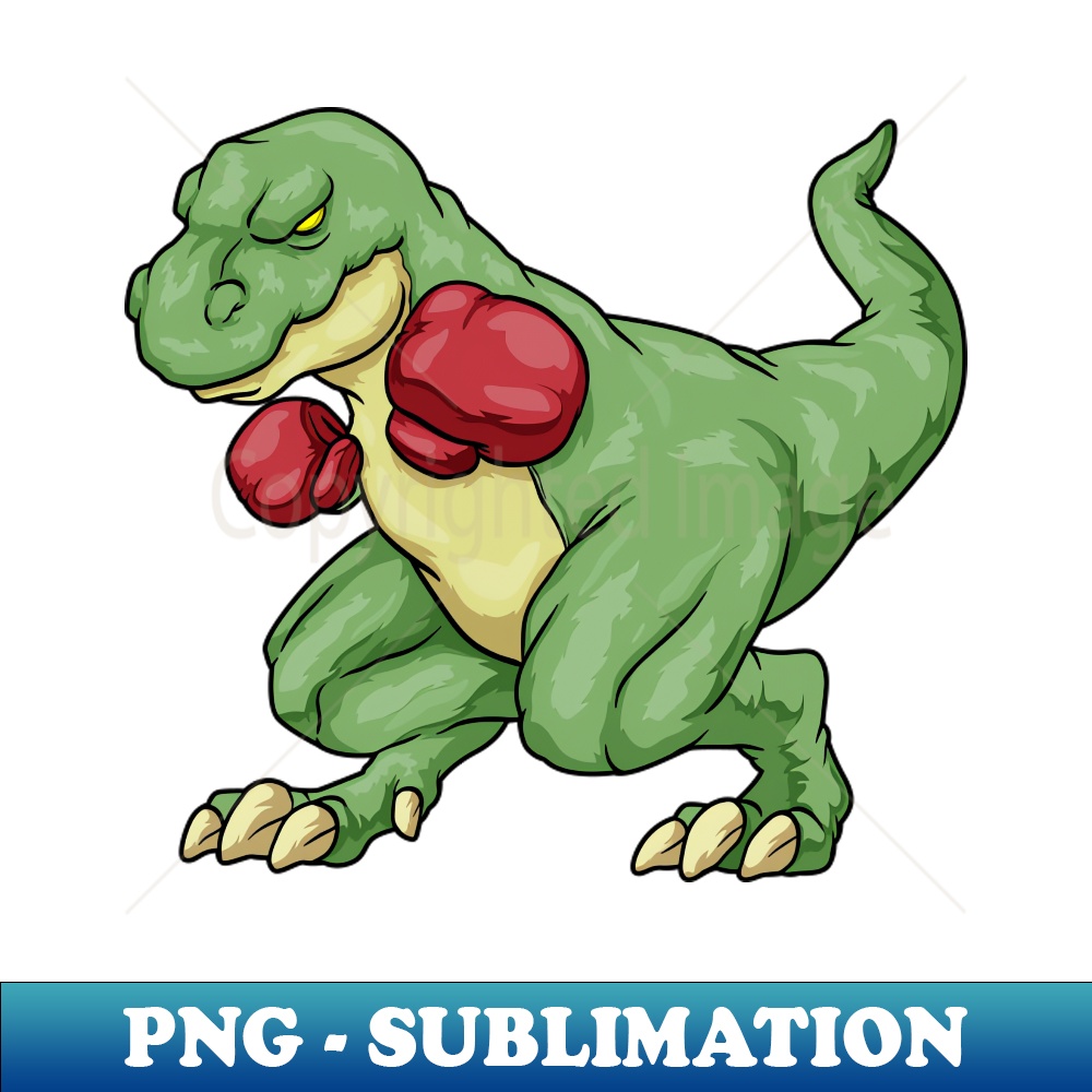 Dinosaur as boxer with boxing gloves - PNG Transparent Subli - Inspire ...
