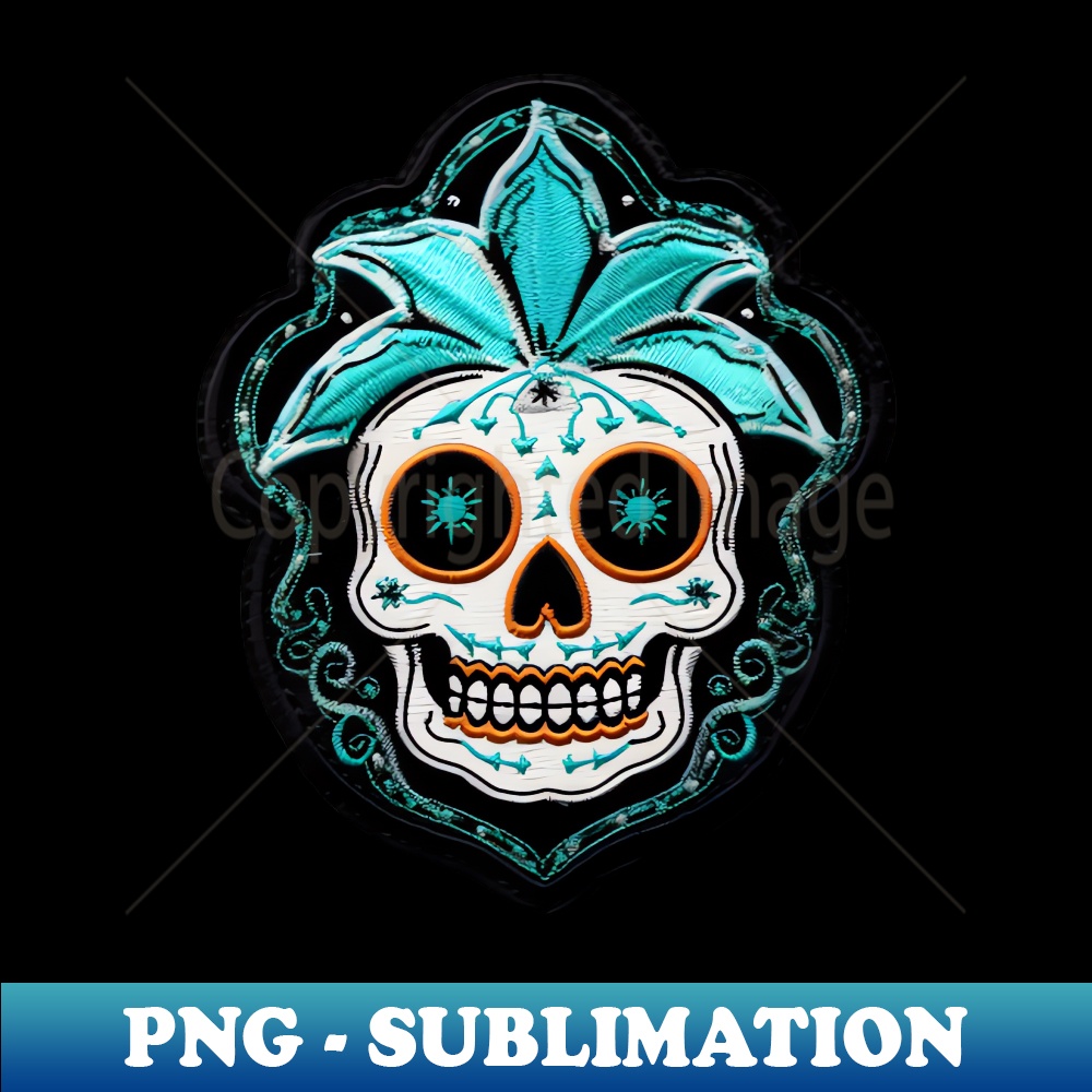 Embroidered Cool Iron On Patch SuePerbDesigns3 SKULL - PNG T | Inspire ...