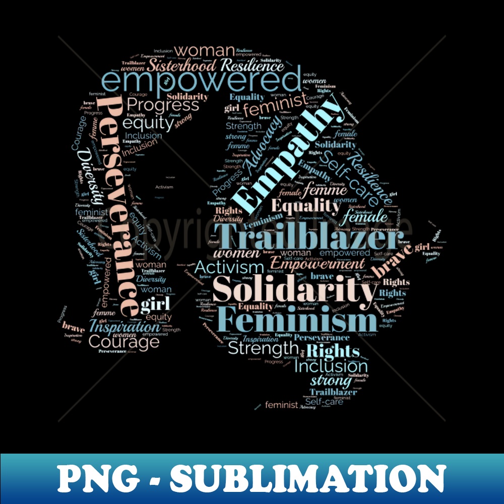 Female Head Word Art - International Womens Day - Trendy Sub - Inspire ...