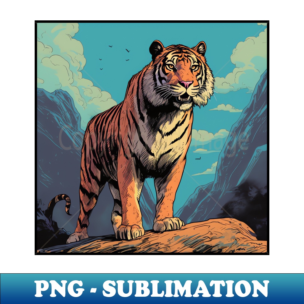 Colorful Tiger Cartoon Vintage Bengals Tiger Drawing Comics | Inspire ...