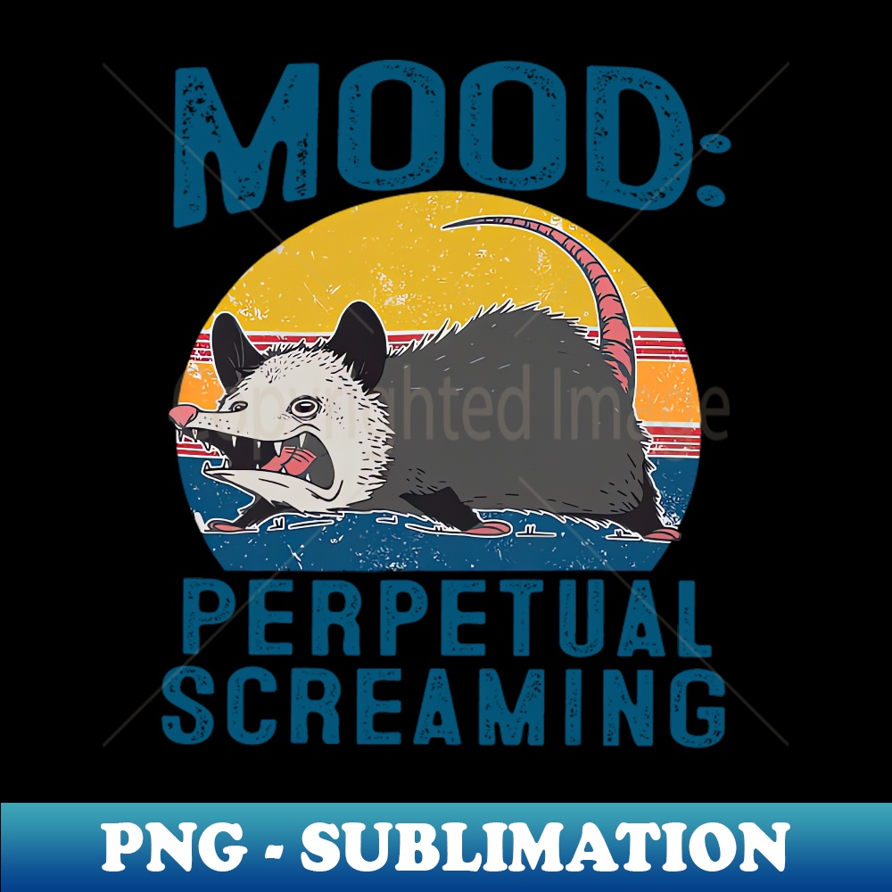 Funny Opossum Mood Perpetual Screaming Possum Panic - PNG Tr | Inspire ...
