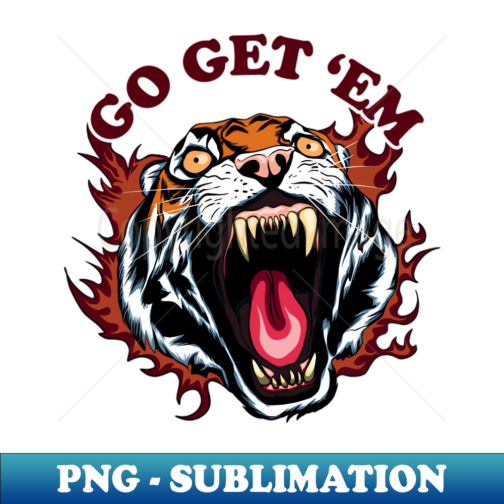 Go Get Em Roaring Tigers Face - Aesthetic Sublimation Digit | Inspire ...