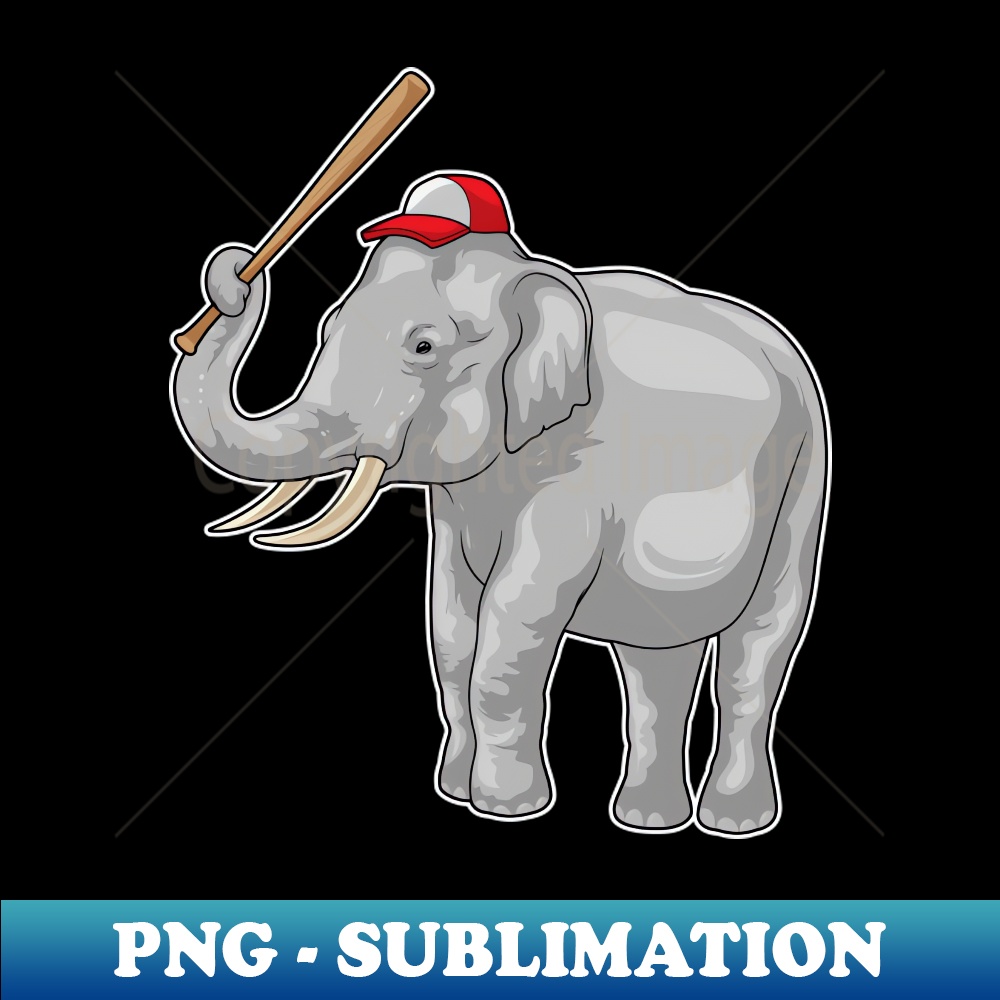 Elephant Baseball bat Baseball - PNG Transparent Digital Dow - Inspire ...