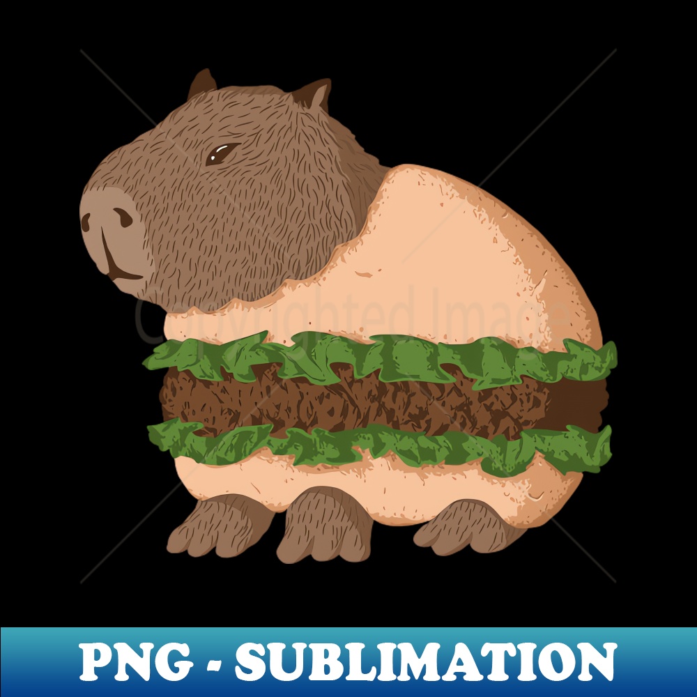 Capybara Burger Capyburger - Elegant Sublimation PNG Downloa - Inspire ...