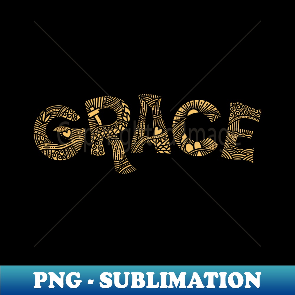 Gods grace Doodle illustration - Modern Sublimation PNG File - Inspire ...