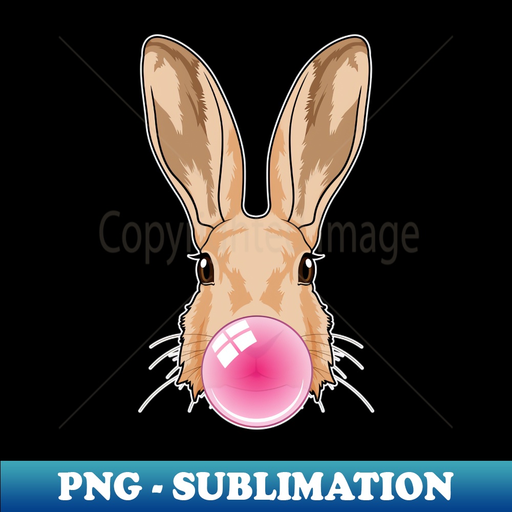 Bunny with Chewing gum - High-Resolution PNG Sublimation Fil - Inspire ...