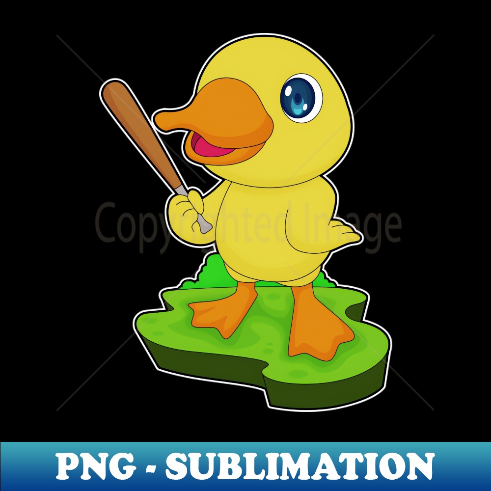Duck Baseball Baseball bat Sports - Premium PNG Sublimation | Inspire ...