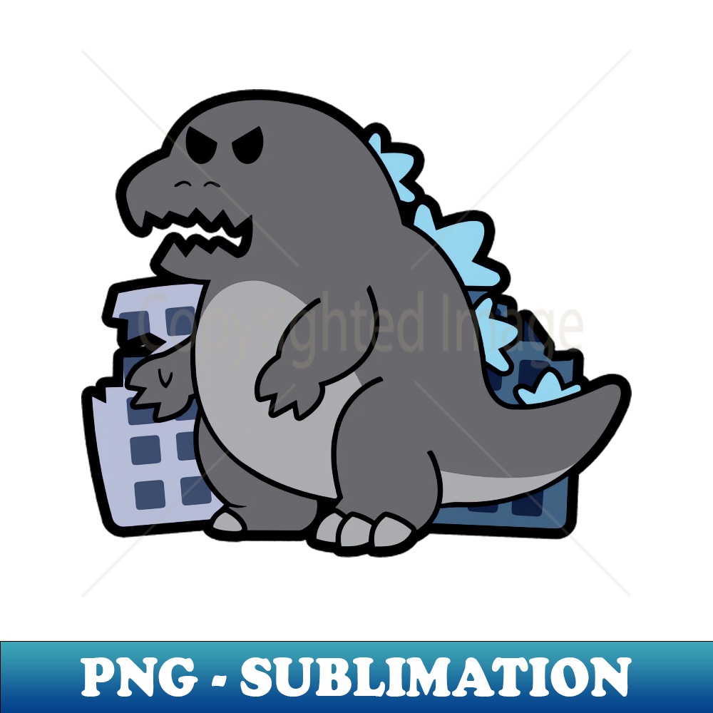 Godzilla Chibi Angry - PNG Transparent Digital Download File - Inspire ...