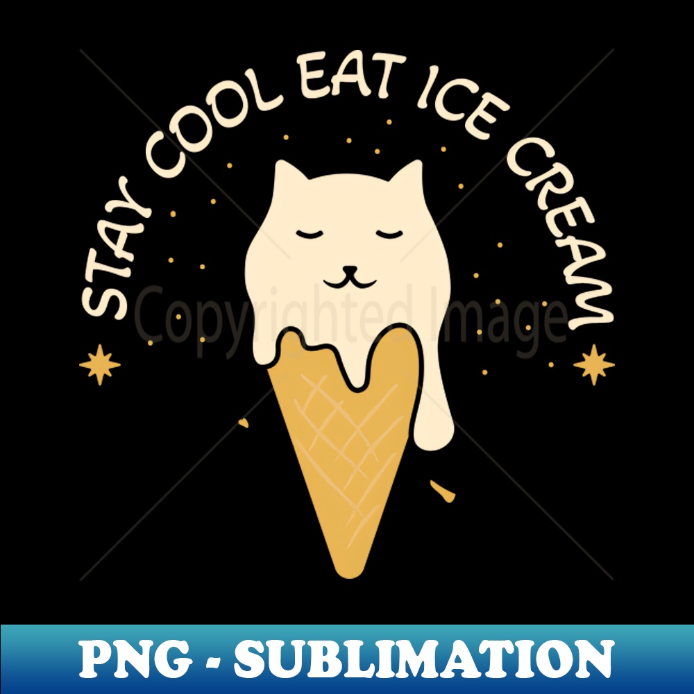 Cat Ice Cream - Aesthetic Sublimation Digital File - Boost Y | Inspire ...