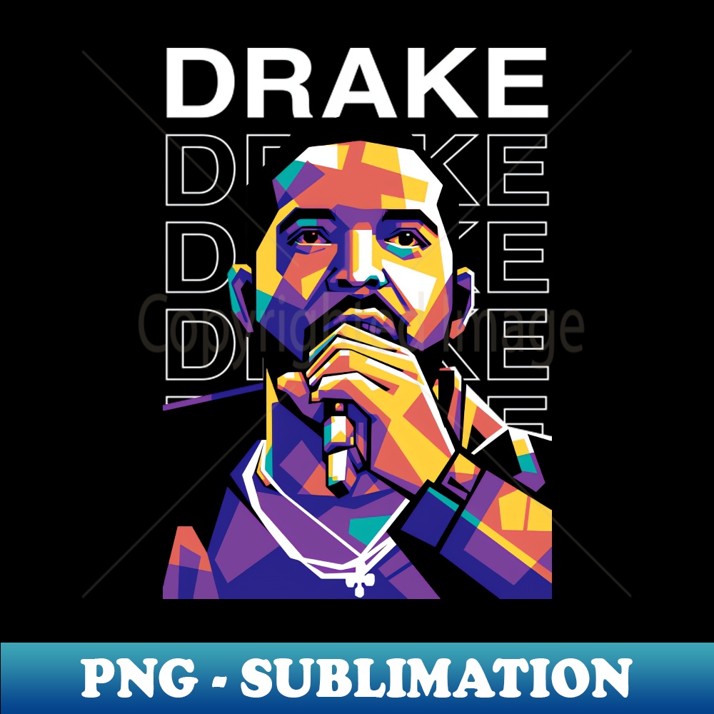 Canadian Rapper Drake WPAP Pop Art - Signature Sublimation P | Inspire ...