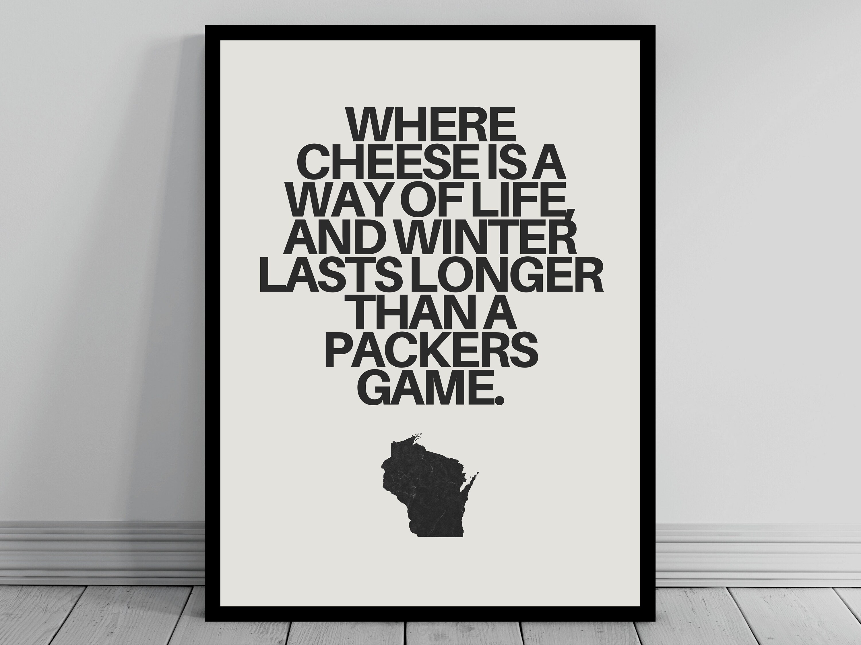 Hilarious Wisconsin Meme Wisconsin Poster Minimalist State S | Inspire ...