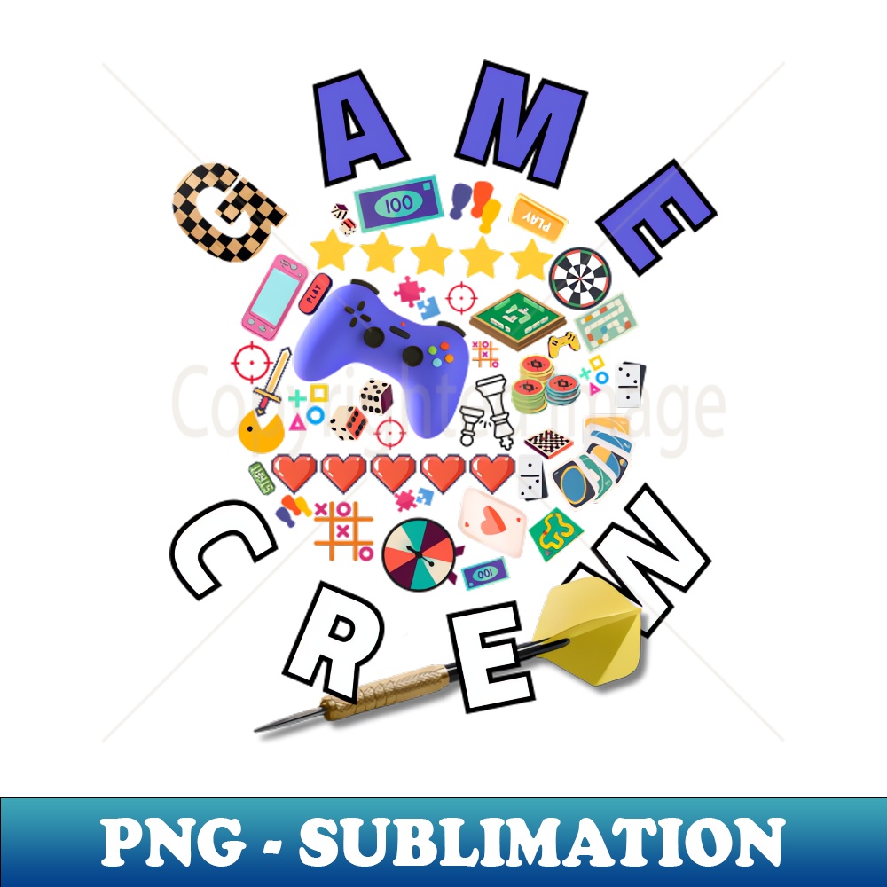 GAME Crew - Elegant Sublimation PNG Download - Bold & Eye-ca - Inspire ...