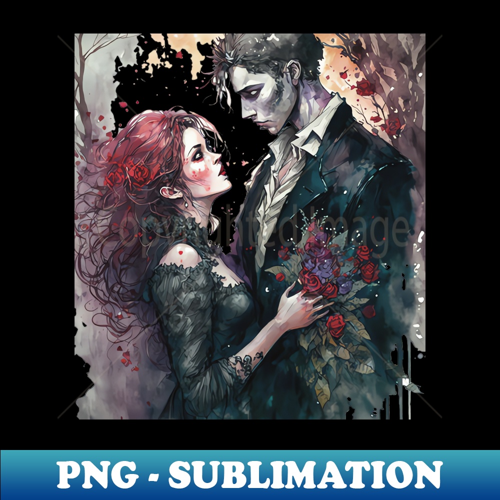 Gothic Valentines 3 - PNG Transparent Sublimation File - Per | Inspire ...