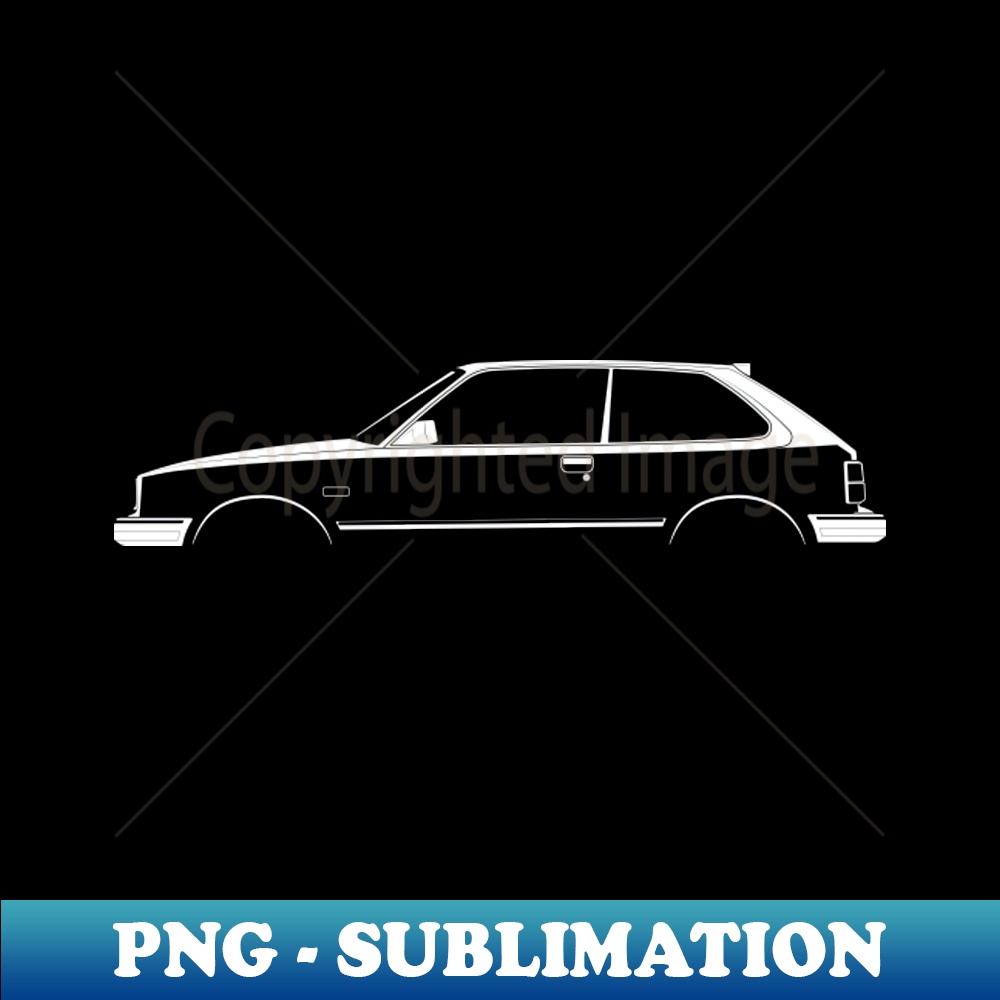 Honda Civic S SL Silhouette - Instant PNG Sublimation Downlo | Inspire ...