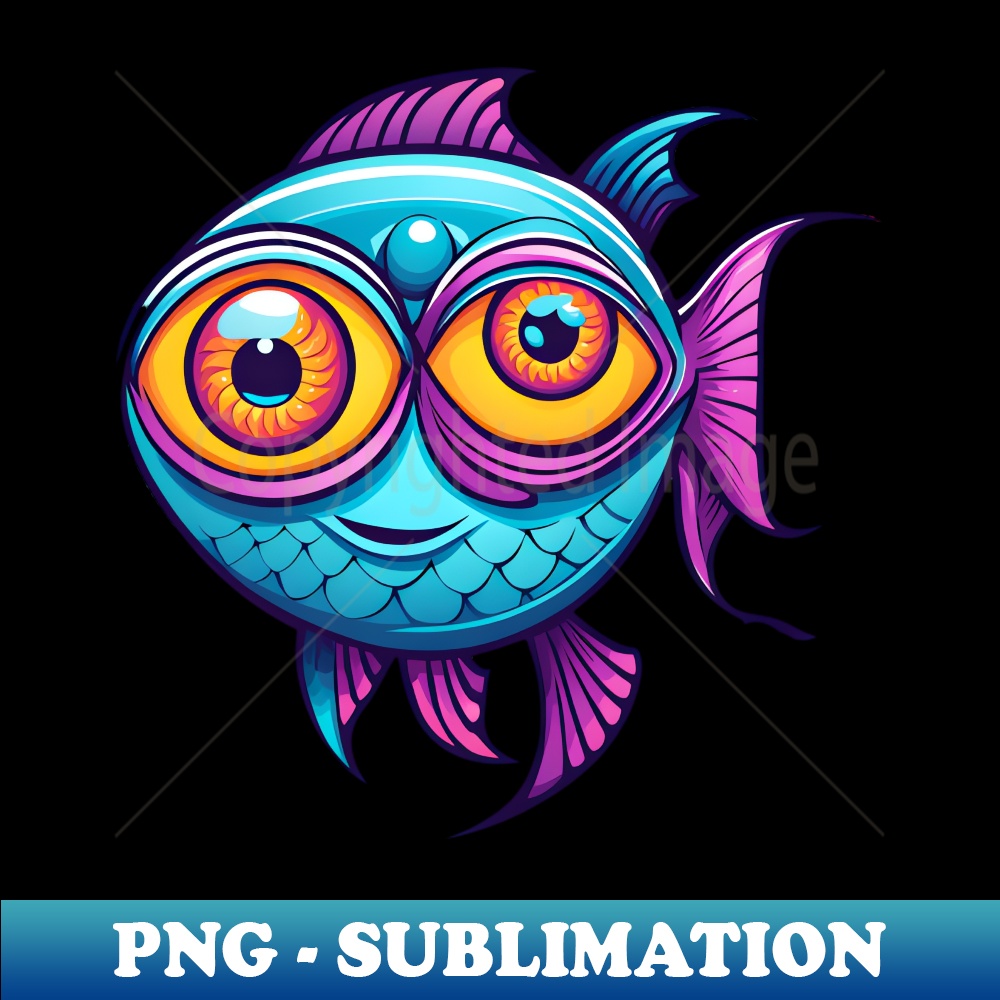 funny-fish - PNG Transparent Sublimation File - Transform Yo | Inspire ...