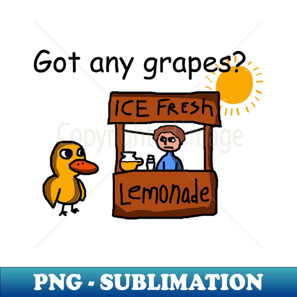 Duck song Got Any Grapes lemonade - High-Resolution PNG Sub | Inspire ...